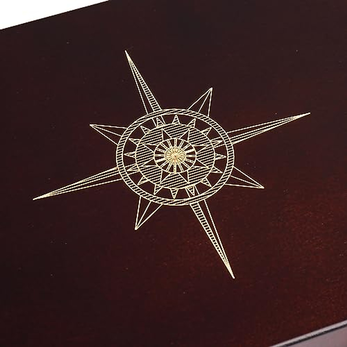 STERLING Games 12 Number Shut The Box Wooden Box Travel Case Nautical Theme Family Dice Game for Kids and Adults