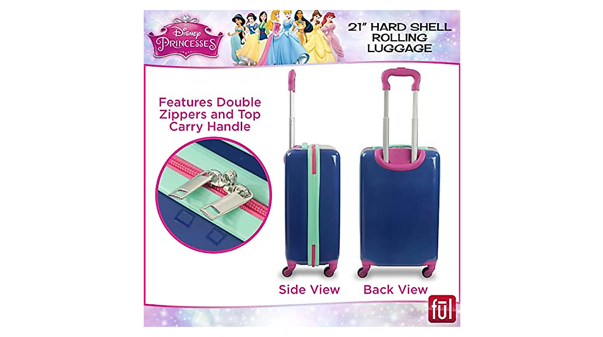 Ful Disney Princess Rolling Luggage - 21 Inch Carry-On