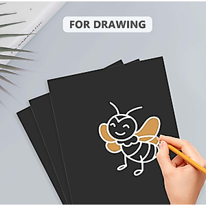 Somime 12 Pack Backing Boards Only - 8x10 Uncut Black Mats Matboards, Acid Free Backerboards, Ideal for Photos/Pictures/Prints/Frames/Arts