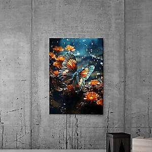 Abstract Painting Buy Canvas Wall Art, Butterfly Painting Art, Butterfly canvas, bedroom Butterfly wall art,Watercolor abstract Butterfly canvas painting