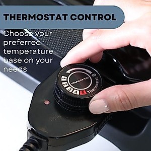 OVENTE Indoor Electric BBQ Grill with Non-stick Grilling Plate, Adjustable Temperature Control, Easy to Clean Cooking Surface and Removable Drip Tray, Perfect for Small House Party, Black GD1632NLB