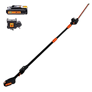 Scotts LPHT12122S 20-Volt 22-Inch Cordless Pole Hedge Trimmer, 2.0Ah Battery and Fast Charger Included