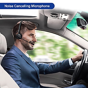 BESIGN BHF02 Pro Bluetooth Handsfree Headset (Headset with USB Adapter for PC, Black)