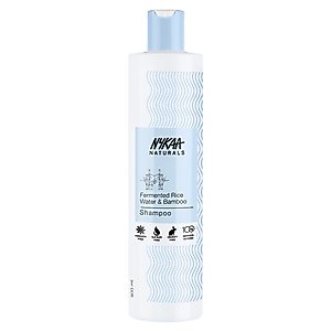 Nykaa Naturals Shampoo, Fermented Rice Water and Bamboo, 13.52 oz - Gentle Cleanser - Restores Dry, Damaged, Frizzy Hair - Provides Intense Hydration