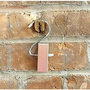 NAHANCO 610EC-50 Boot Clip Hanger, Brushed Chrome, Metal Clip, 4.5” (Pack of 50)