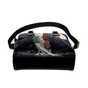 Jack and Sally Womens Leather Handbags Totes Top Handle Shoulder Bag Satchel Ladies Purses With Shoulder Strp (13#)