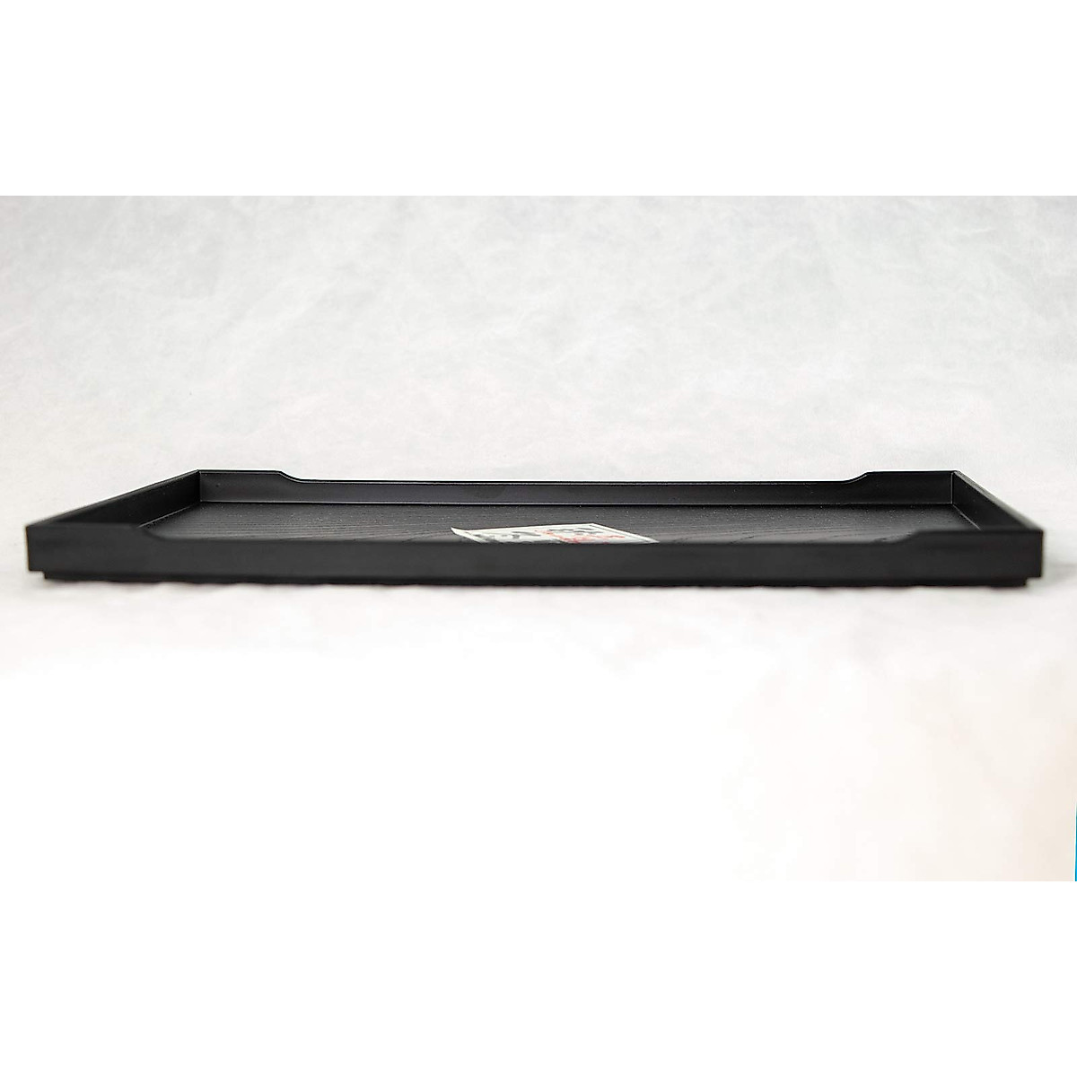 10" Japanese Rectangular Black Plastic Humidity Tray for Bonsai & House Plants