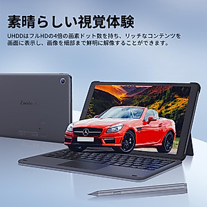 Zwide Pad 2in1 Computer Tablet with Windows 11, Ultra Slim PC with 10.5" Incell Full HD(1920x1200) Displayed by IPS Screen, N4120 Quad-Core CPU and 8GB LPDDR4 with 87% NTSC -256GB SSD