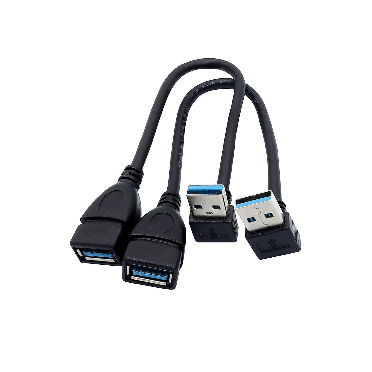 Male to Female Extension Cable - 2Pack USB 3.0 Male to Female Adapter 7.9inches (20cm)