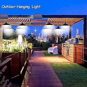 Solar Bulb Lamp,AMZSTAR Solar Light Outdoor Lanterna Pendant Lights,LED Shed Light Hanging Spotlight Light for Outdoor,Garden,Yard,Camping Tent,Fishing (White)