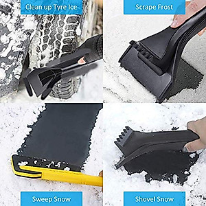 Ritanish Car Snow Brush and Ice Scraper 2 in 1 Snow Remover New Detachable Snow Shovel Clean Tools for Car Truck SUV Windshield