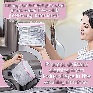 Mamlyn Mesh Bra Bags for Washing Machine, Lingerie wash Bags for Laundry