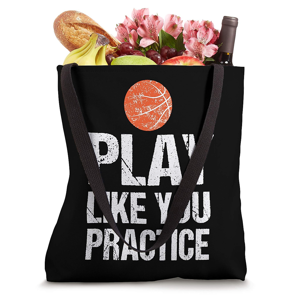 Funny Basketball Coach Gift Coaching Saying Practice Quote Tote Bag