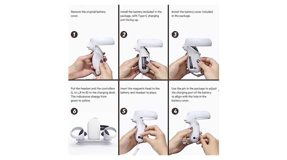 Quest 2 Charging Dock - High-Speed Magnetic Stand