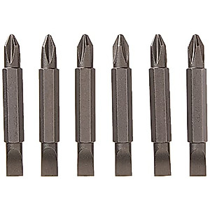 DEWALT Screwdriver Set, #2 Phillips / No. 8 Slotted Double Ended Bit, 6-Pack (DW2024B6)
