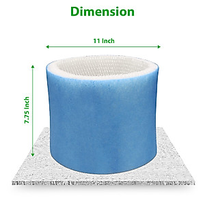 Smilyan 3 Pack Upgraded Blue Mesh Treated Layer HC-14 Humidifier Replacement Wicking Filter E for Honeywell HCM-6009 HCM-6011 HEV680 HEV685 Series Humidifier, Part # HC-14V1 HC-14 HC-14N