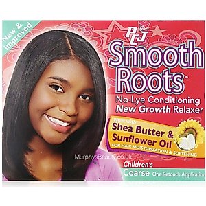 Lusters PCJ Pretty-N-Silky Smooth Roots No-Lye Conditioning New Growth Relaxer Kit, Childrens Coarse - 4 OZ