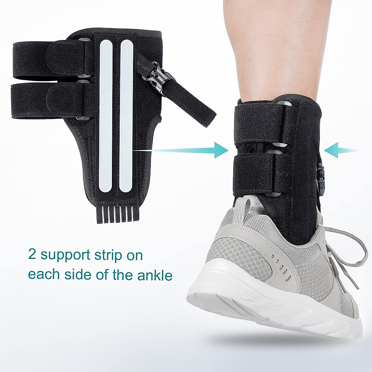 Foot Drop Brace for Walking Lifting Shoes, Drop Foot AFO Brace Help Raise Shoes, Foot Up Splint for Ankle, Improved Walking Gait, Prevent Falls and Injuries, for Left and Right Foot,Fits Women and Men