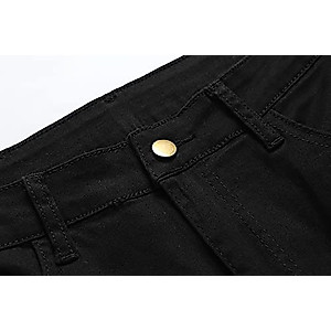 WULFUL Men's Ripped Jeans Slim Fit Skinny Stretch Comfy Denim Jeans Pants