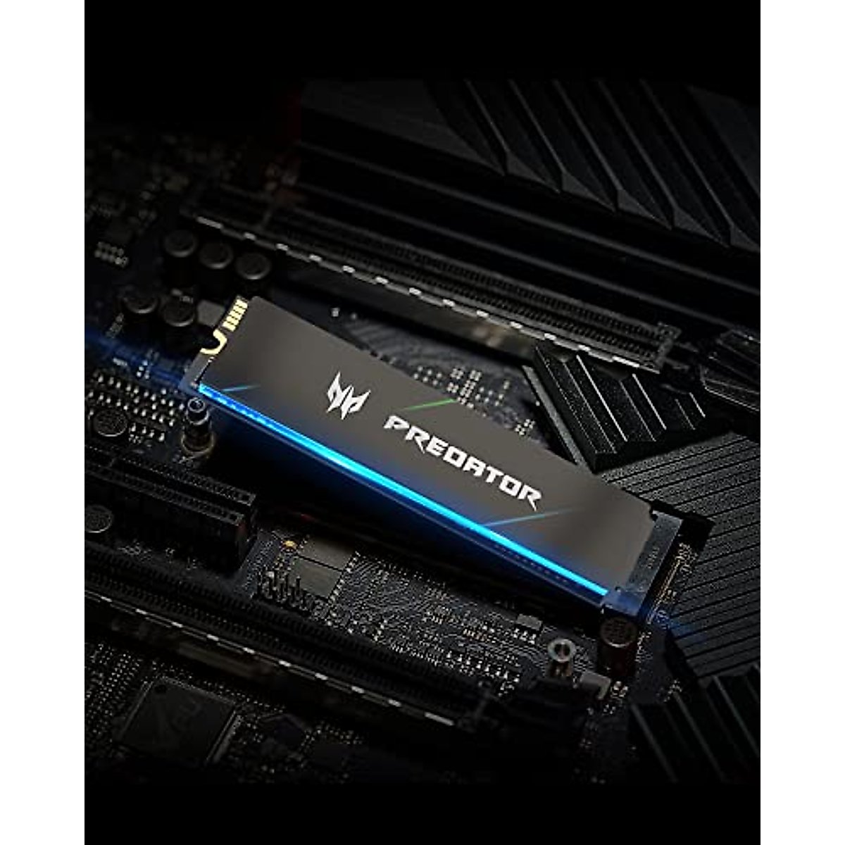 acer Predator GM7000 2TB NVMe Gaming SSD - M.2 2280 PCIe Gen4 (16 Gb/s) x 4, 3D TLC NAND PC Internal Solid State Hard Drive with DDR4 DRAM Cache Up to 7400 MB/s - BL.9BWWR.106