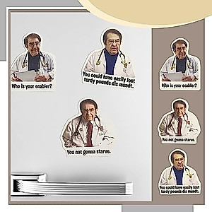 3pcs Dr. Now Kitchen Refrigerator Magnets,Dr. Nowzaradan Funny Refrigerator Magnet Diet Aid - You Not Gonna Starve, Kitchen Accessories