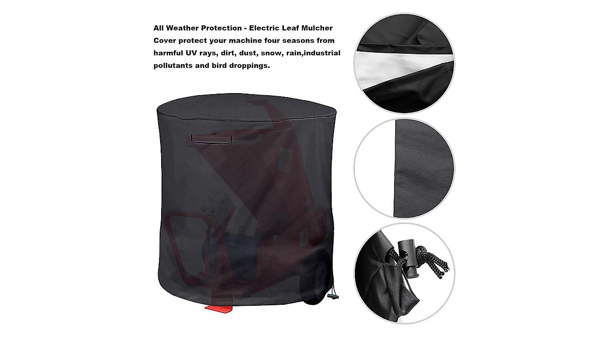 Vkinman Heavy-Duty Wood Chipper Cover - Waterproof Protection