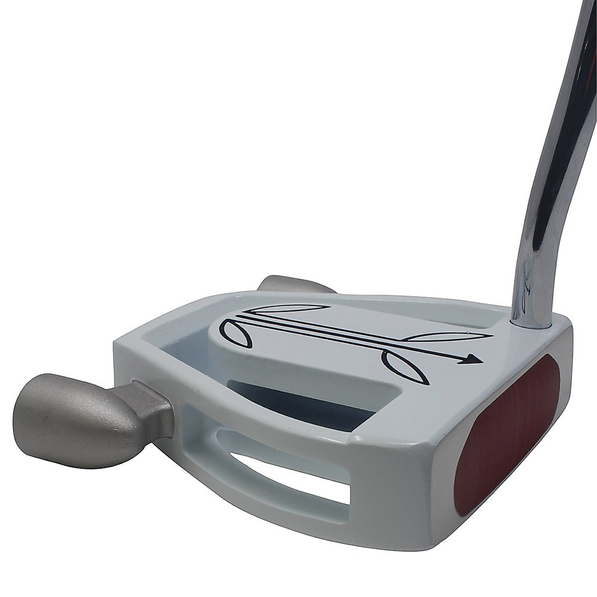 T7 Twin Engine White Mallet Golf Putter Right Handed with Alignment Line Up Hand Tool 33 Inches Teenage Boy's Perfect for Lining up Your Putts