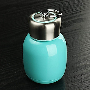 Mini 7 oz Stainless Steel Water Bottle, Mini 200ml Vacuum Insulated Water Bottle Leak Proof Sport Tumbler Cup Hot and Cold Water Bottle for Women Girls Kids Gift Milk Tea Lunch (Teal)