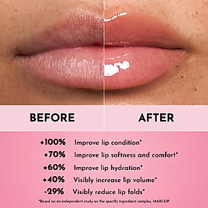 Lawless Forget the Filler Lip Plumping Line Smoothing Gloss - Cherry Vanilla - Premium Volumizing Lip Gloss with Natural Ingredients Designed to Plump, Firm, and Hydrate Lips 0.11 oz