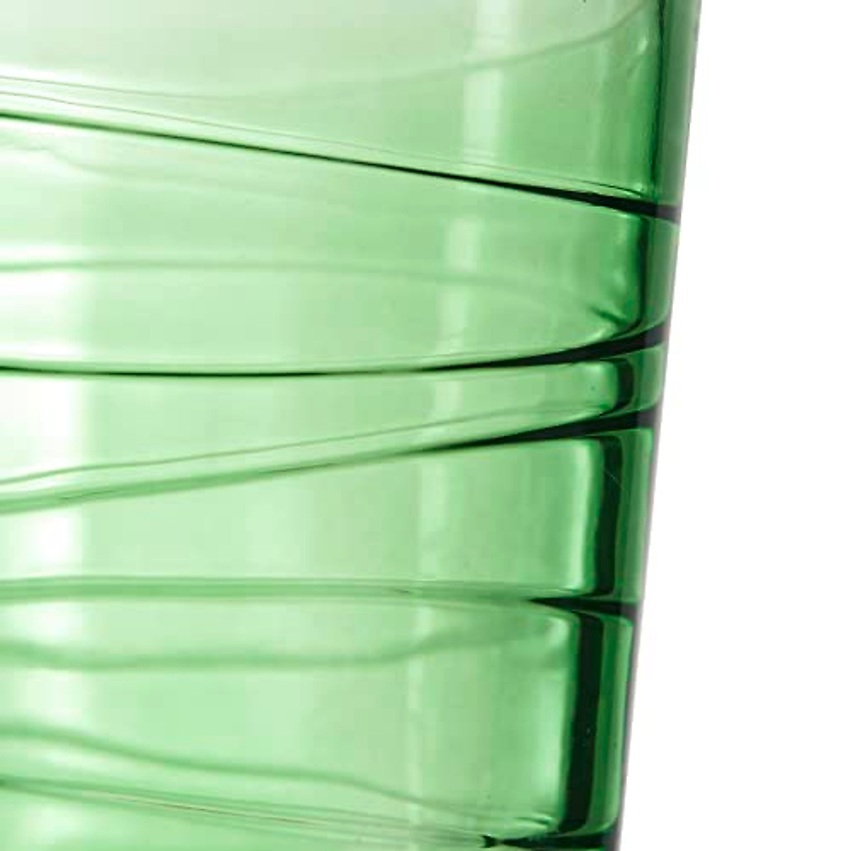 Leonardo Vario Struttura Drinking Glass, 1 Piece, Dishwasher Safe Water Glass, Colourful Glass Drinking Cup, Juice Glass, Green, 250 ml, 026840