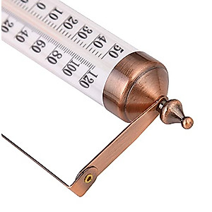 MIKSUS 10.2" New Premium Steel Thermometer Indoor Outdoor Decorative (Upgraded Accuracy and Design)