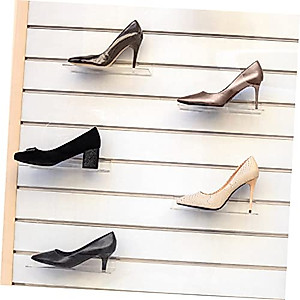 DOITOOL 6pcs Home Shoe Floating Collection Sneaker Store Boutiques Shelves Displaying Supplies Shelf Wall Accessories Clear Acrylic Plastic for Stores Shoes Display Showcase