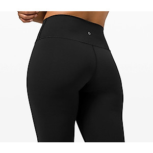 Lululemon Athletica Lululemon Wunder Under High Rise Tight 25 7/8 Yoga Pants (Black Luxtreme,8)