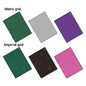 Self Healing Cutting Mat 24" x 36" fabric cutting mat Double Sided 5-Ply Craft Cutting Board for sewing,Crafts,Fabric, Quilting, Scrapbooking Projects, Pink/Purple-Shiny Merry