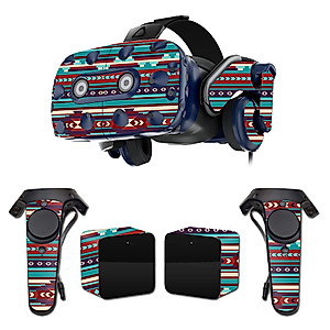 MightySkins Skin Compatible with HTC Vive Pro VR Headset - Southwest Stripes | Protective, Durable, and Unique Vinyl Decal wrap Cover | Easy to Apply, Remove, and Change Styles | Made in The USA