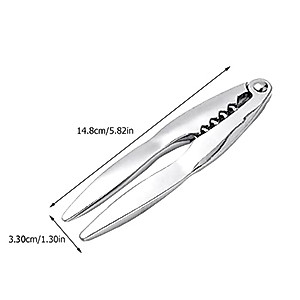 Hemoton Lobster Crackers Crab Plier Crab Leg Cracker Nut Walnut Opener Tool Stainless Steel Seafood Crackers (Silver)