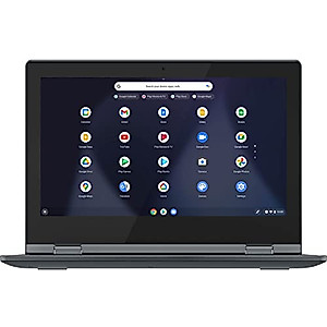 Lenovo IdeaPad Flex 3 11.6" HD 2-in-1 Touchscreen Chromebook (Intel Celeron N4020, 4GB RAM, 128GB (64GB eMMC + 64GB SD Card), Webcam) Convertible Home Education Laptop, IST Computers Pen, Chrome OS
