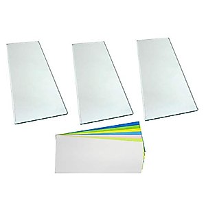 Taytool 279205 Three Sheets 5/16 x 5 x 12 Deal Flat Float Plate Glass with 7 Sheets 3M (TM) Lapping Microfinishing Film 4-1/4 x 11 for Scary Sharp Sharpening System
