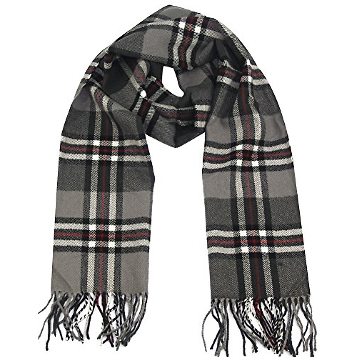 MINAKOLIFE Classic Cashmere Feel Winter Scarf in Rich Plaids
