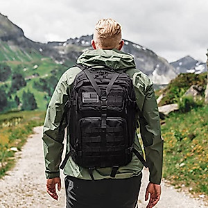 G4Free 50L Tactical Backpack 3 Day Assault Pack Outdoor Bug Out Bag Military Style for Trekking Camping Fishing Hiking