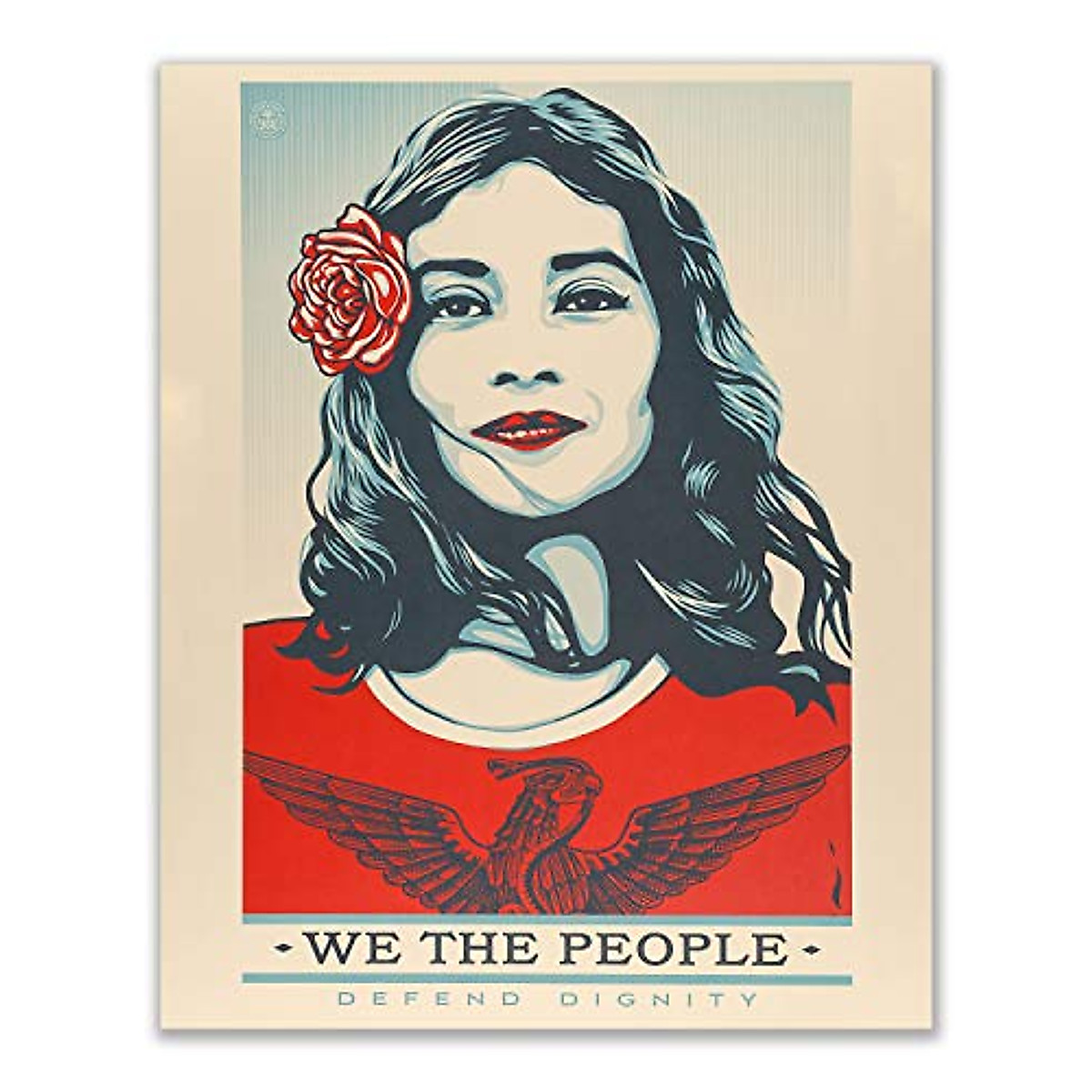 BigWig Prints - Shepard Fairey We the People Posters, Inspirational Wall Art, Defend Dignity and Protect Each Other Prints, Artistic Wall Decor for Home or Office - Unframed Set of 3 (8x10)