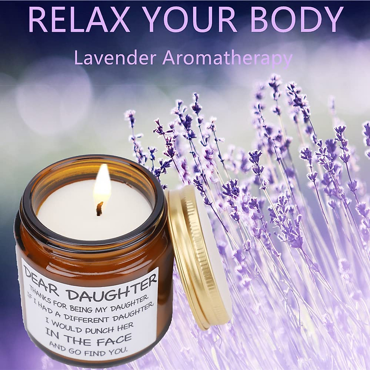 Mothers Day Gifts for Daughter, Daughter Gifts from Mom and Dad, Birthday Gifts for Daughter Adult, Daughter Candle for Graduation Wedding