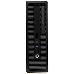 HP EliteDesk 800G1 Small Desktop Computer (SFF) | Quad Core Intel i7 (3.40GHz) | 32GB DDR3 RAM | 1TB SSD Solid State | Windows 10 Pro | 24in Monitor | RGB Mouse + Keyboard (Renewed)