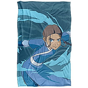 Avatar The Last Airbender Blanket, 36"x58" Avatar Katara Silky Touch Super Soft Throw Blanket