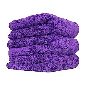 Chemical Guys MIC34803 Happy Ending Ultra Plush Edgeless Microfiber Towel, Purple (16" x 16")
