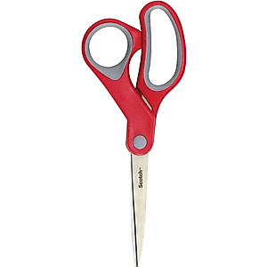 Scotch 8" Multi-Purpose Scissors, 2-Pack, Great for Everyday Use (1428-2)