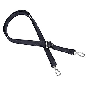 VanEnjoy Purse Strap Replacement with Tassel,Lichee Pattern Microfiber Leather for Crossbody Bag or Handbag,34-60" L*0.8" W,Silver Metal