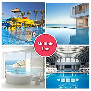 Heavy Duty Swimming Pool Wall & Tile Brush,Reinforced Aluminium Back Design,Nylon Bristles Brush Head with EZ Clips(Pole not Included) Red