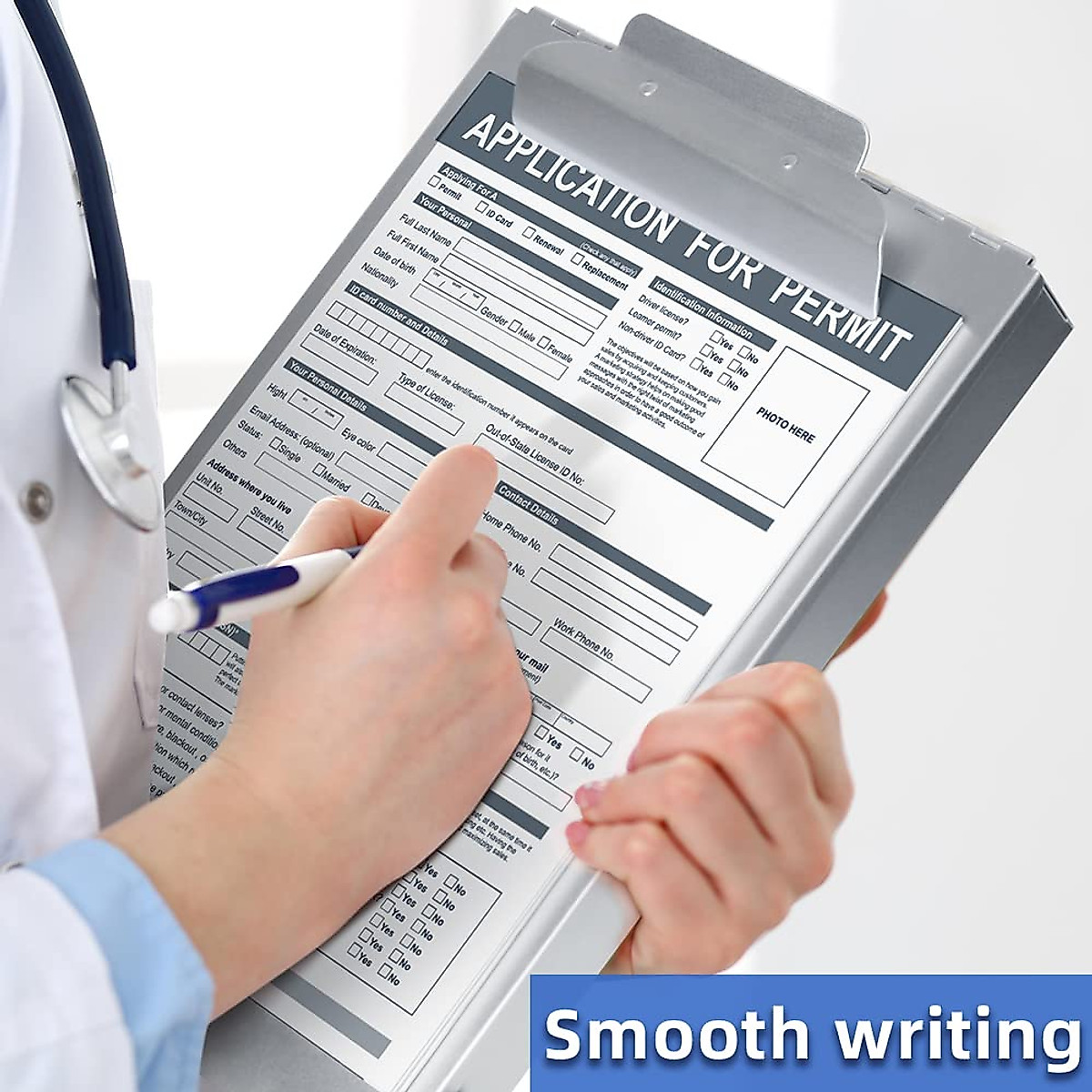 Sunnyclip Metal Clipboard with Storage, Aluminum Three-Tier Box Clipboards,Binder Form Holder with High Capacity Clip,Great for Worksites,Management,Office Business Professionals,14 x 9 x1.5 inch