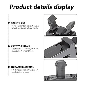Cabilock Trash Can Plastic Lock Self- Locking Switch Replacement Garbage Bin Clip Clamp Push- Type Press Fittings Buckle for Home Kitchen Garbage Basket Waste Bin